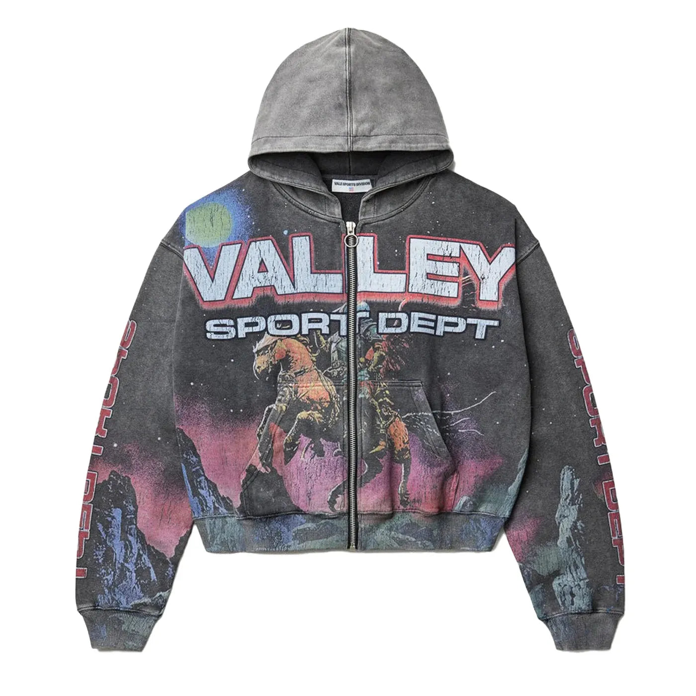 Vale Forever Neptune Zip Up Hoodie Black – ReserveHollywood